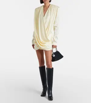 Stella McCartney Draped Satin Minidress