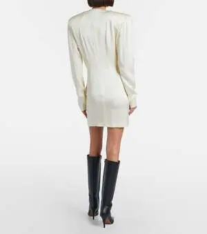 Stella McCartney Draped Satin Minidress