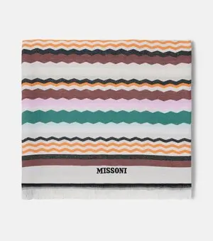 Missoni Aura Fouta Zig Zag Beach Towel - Multicoloured