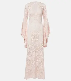 ALEXANDRA MIRO Amara Lace Maxi Dress - Pink