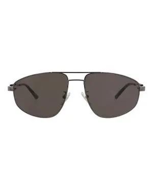 Balenciaga Aviator Sunglasses - Grey Grey Grey (bb0115s/30008980/001)