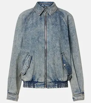 Magda Butrym Denim Blouson Jacket - Blue