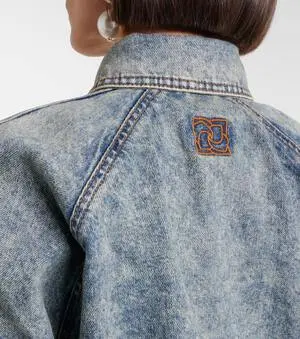 Magda Butrym Denim Blouson Jacket - Blue