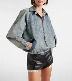 Magda Butrym Denim Blouson Jacket - Blue