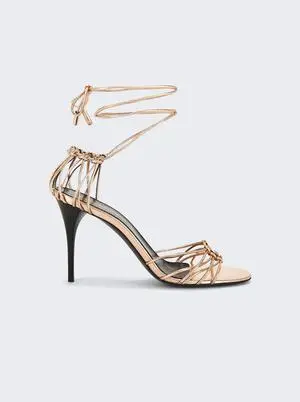 Saint Laurent Babylone Stiletto Sandals - Nude