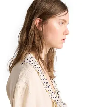 Prada Embroidered Marocain Dress - Neutral