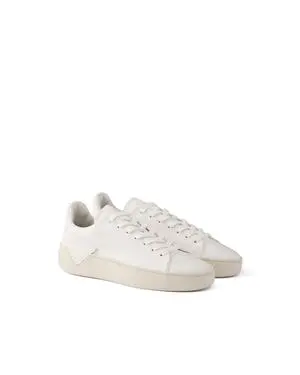 Prada Court Leather Sneakers - White