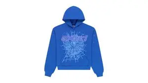 SP5DER Rhinestone Punk V2 Hoodie - Blue