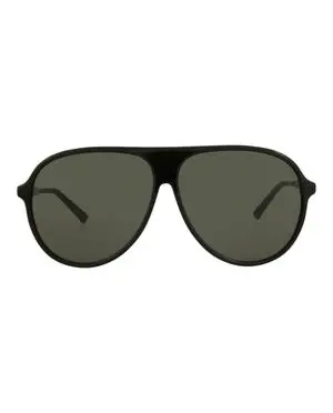 Gucci Aviator Sunglasses - Black Ruthenium Grey (gg0829sa/30009522/001)