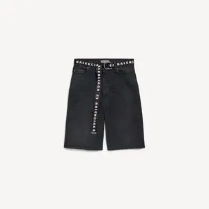 Balenciaga Belted Mid-rise Shorts - Brown