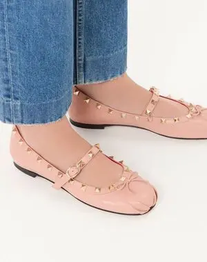 Valentino Garavani Rockstud Nappa Ballerinas - Phard