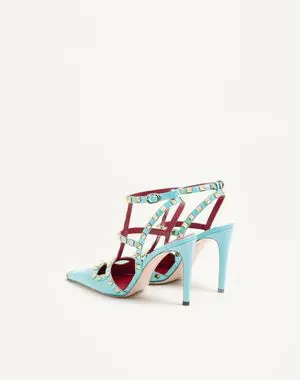 Valentino Garavani Rockstud Kidskin Pumps - Azure
