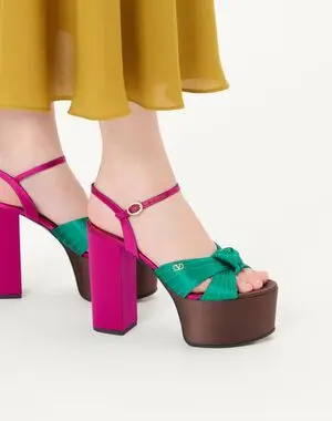 Valentino Garavani Sandal With Crasher Platform - Multicolour
