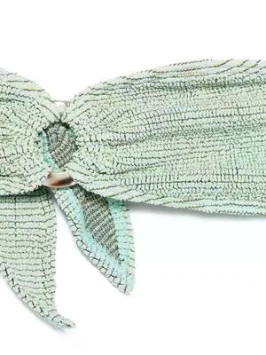 Bond Eye Blake Ring Tie Bandeau Bikini Top - Green