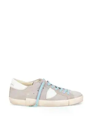 Philippe Model Logo-patch Suede Sneakers - Grey