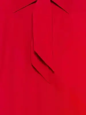 LUISA CERANO Pussy-bow Blouse - Red