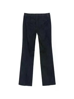 LUISA CERANO Pinstripe Flared Jeans