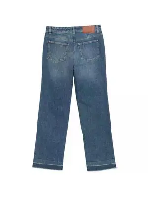 LUISA CERANO Patch-pocket Flared Jeans