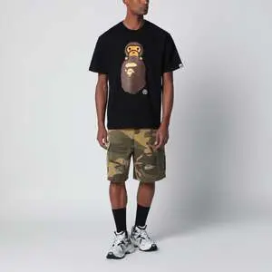 A BATHING APE T-shirt With Baby Milo Monkey Print