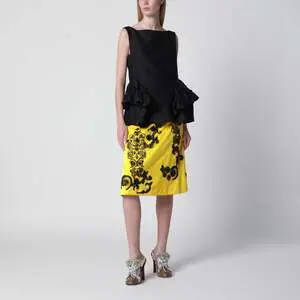 Dries Van Noten Wool And Silk Ruffled Top