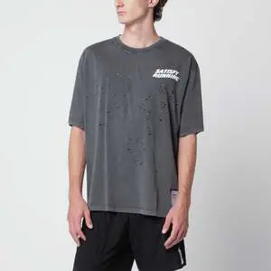Satisfy Mothtech Aged T-shirt With Holes - Black