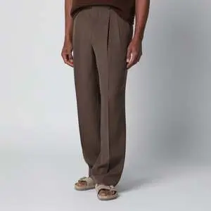 Auralee Double-pleated Wool Gabardine Trousers