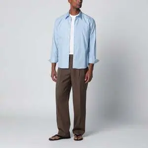 Auralee Slim-fit Cotton Twill Shirt - Light Blue
