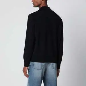 AMI Paris Wool Cardigan - Black