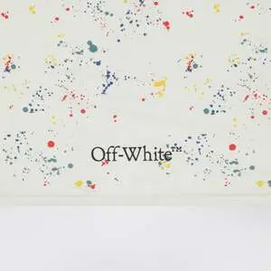 OFF-WHITE™ Light Gray Splat Cotton Blanket