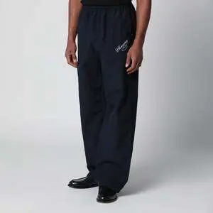 WILLY CHAVARRIA Pinstripe Jogging Trousers With Logo Embroidery
