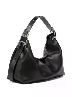 DIESEL® D-line Buckle-detail Shoulder Bag - Black