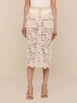 L'Agence Shae Lace Skirt