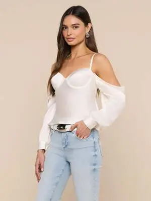 L'Agence Saya Satin Top