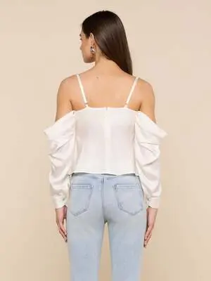 L'Agence Saya Satin Top