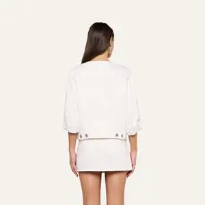 L'Agence Anouk Jean Jacket - Blanc