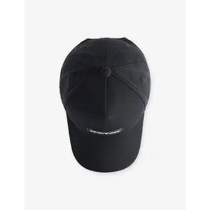 Emporio Armani Logo-patch Cotton Baseball Cap - Nero