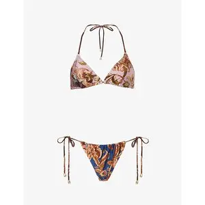Zimmermann Aster Floral Bikini Set - Spliced