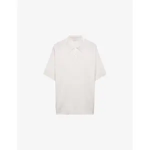 Prada Regular-fit Cashmere And Silk-blend Polo Shirt
