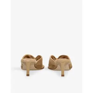 Dear Frances Wrap Mid Heel Mules