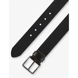 BOSS Logo-buckle Leather Belt