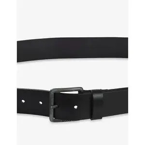 BOSS Logo-buckle Leather Belt