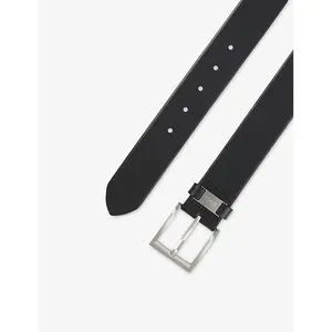 BOSS Logo-keeper Leather Belt - Black