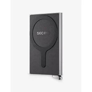 SECRID Cardprotector+ Fluted For Magsafe Aluminium Wallet - Silver