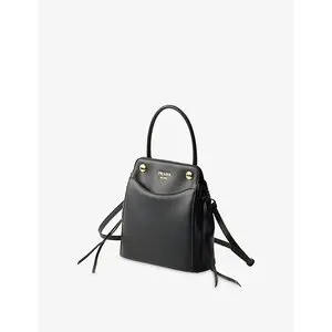 Prada Leather Top-handle Bag - Black