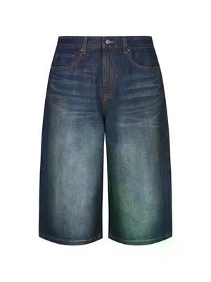 JNBY Distressed Wash Denim Shorts - Blue