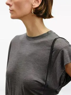 LESS Asymmetric Short Sleeve Top