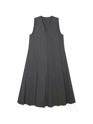 JNBY Pleated Maxi Dress - Grey