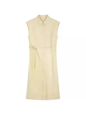 LESS Belted Shirt Dress - Neutrals