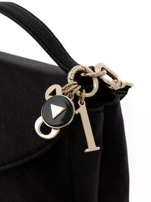 Guess Logo-plaque Pebbled Cross Body Bag - Black