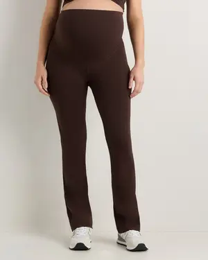 Quince Ultra-form Maternity Bootcut Pants - Espresso
